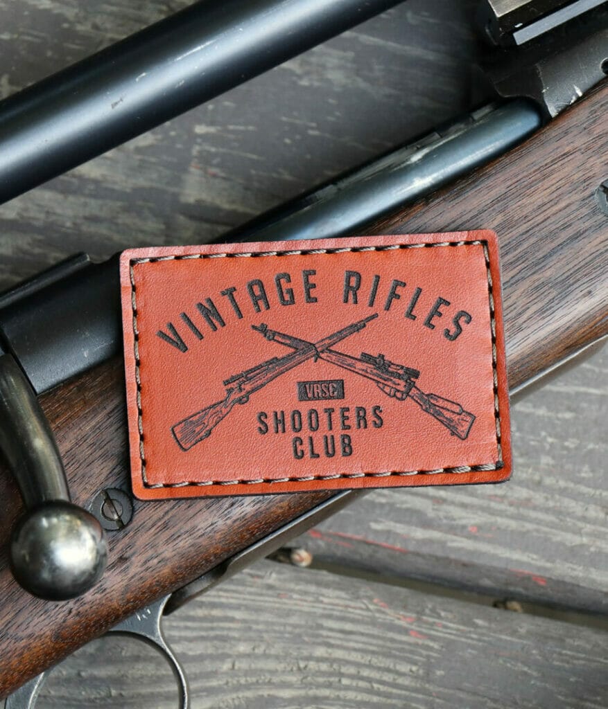 Vintage Rifles Shooters Club Leather Patch